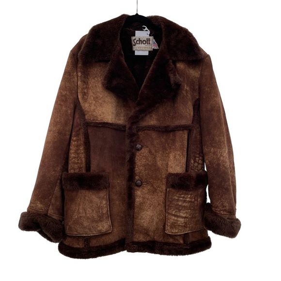 Schott NYC | Jackets & Coats | Schott Nyc Vintage Shearling Style Suede ...